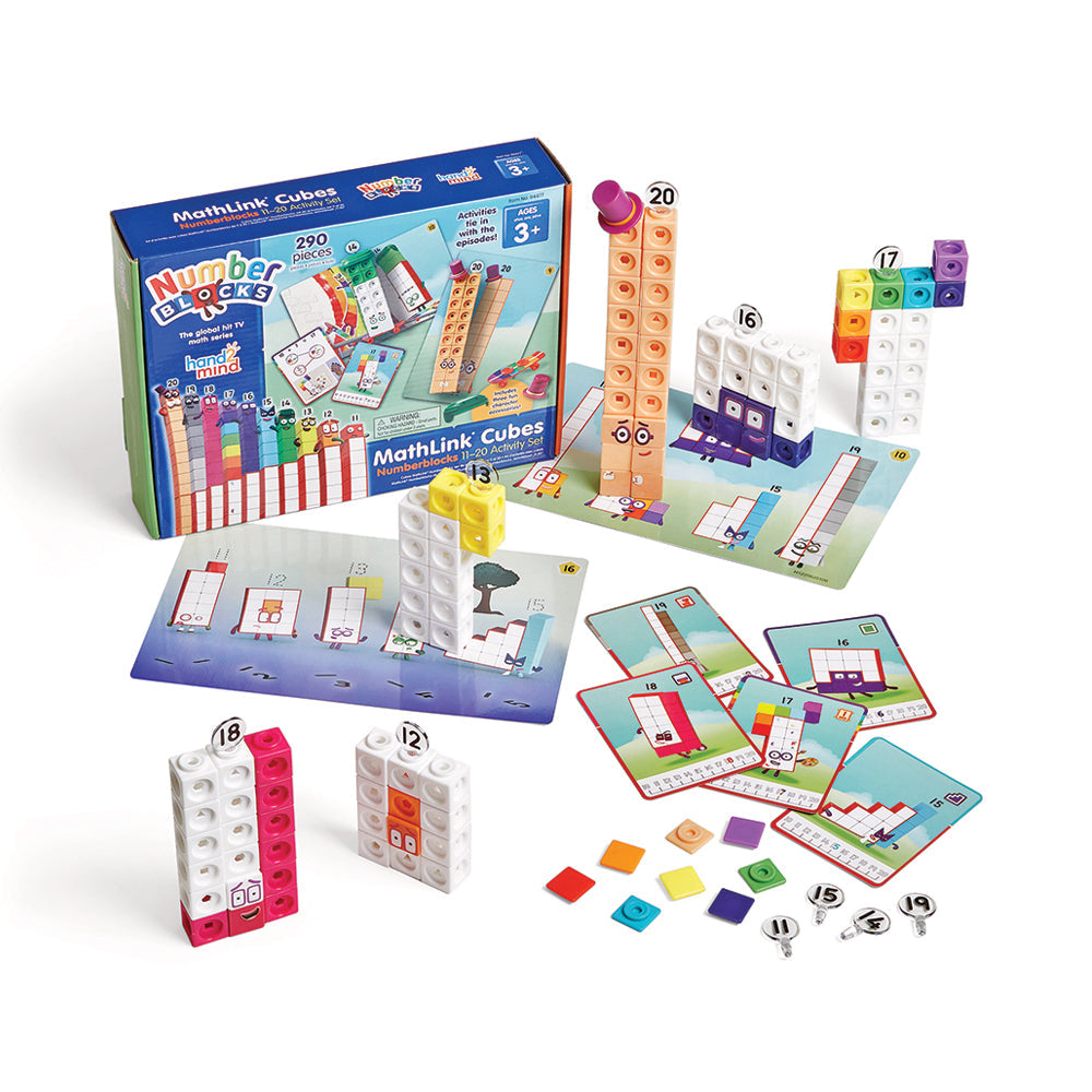 Numberblocks MathLink® Cubes 11–20 Activity Set – Bright Bean Toys