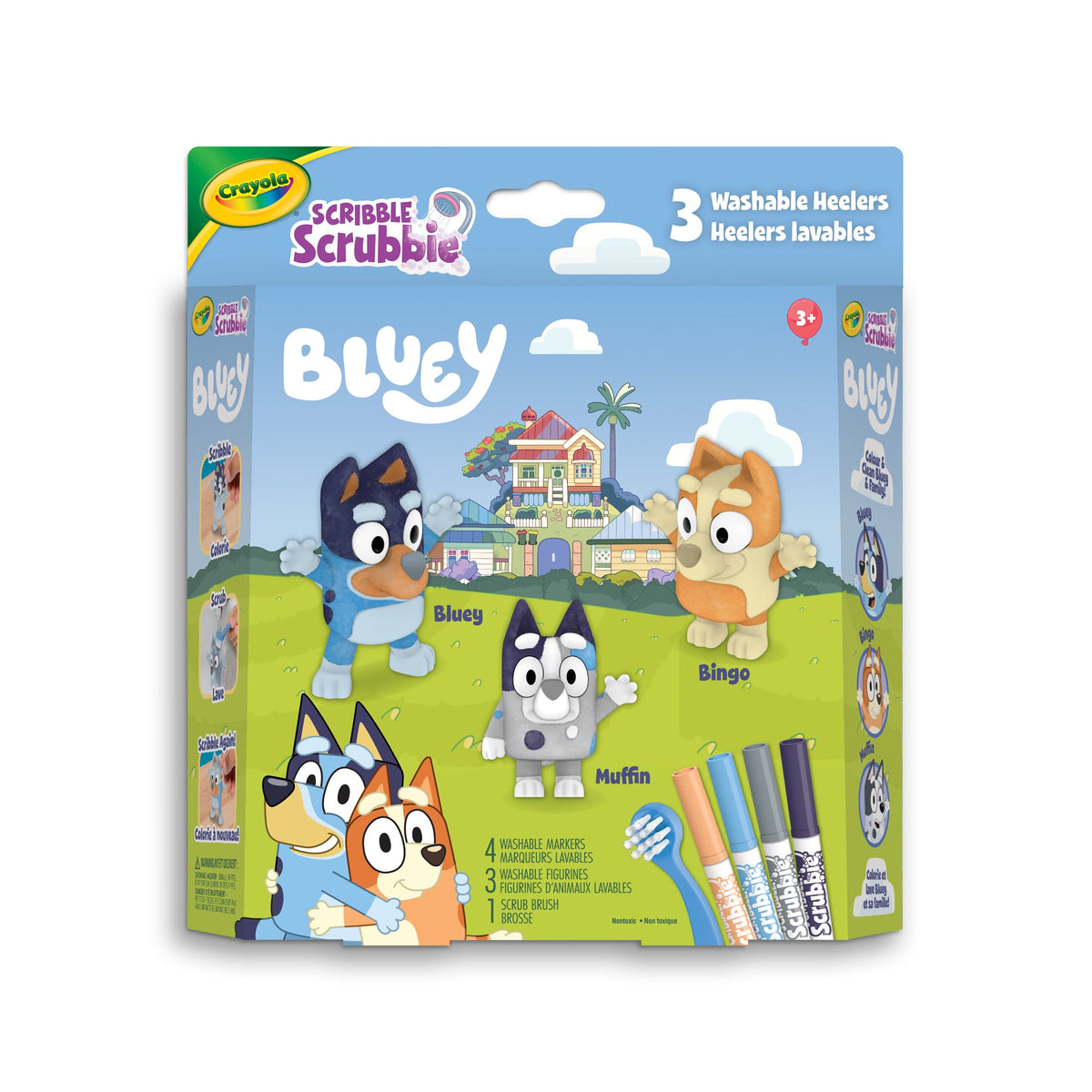Crayola Bluey Scribble Scrubbie Playset, 3 Count — Bright Bean Toys