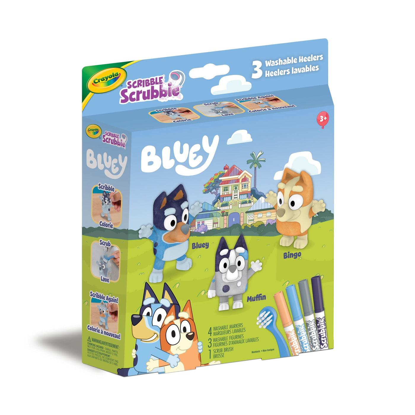 Crayola Bluey Scribble Scrubbie Playset, 3 Count — Bright Bean Toys