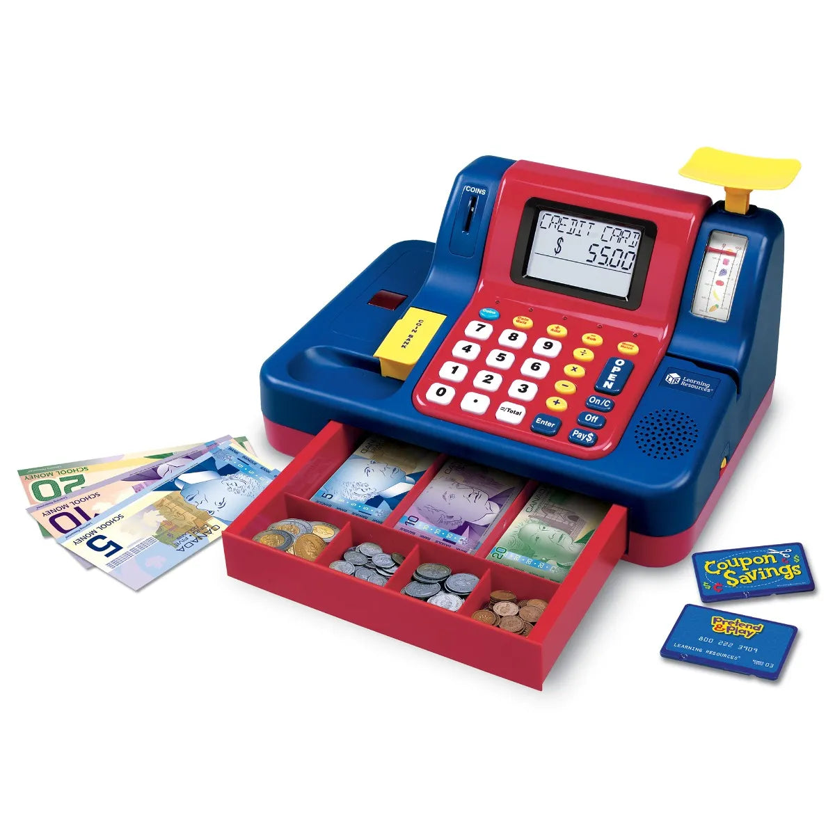 Learning Resources Pretend & Play Calculator Cash Register with Canadi ...