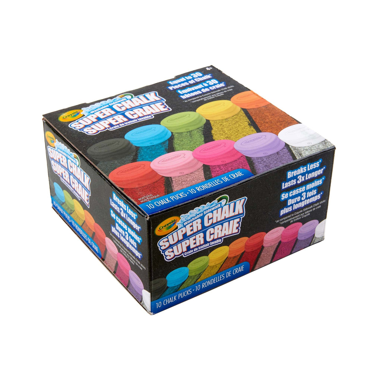Crayola 10ct Washable Sidewalk Super Chalk — Bright Bean Toys