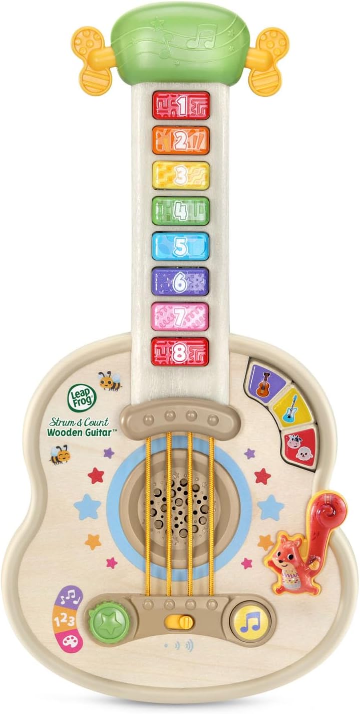 LeapFrog Strum & Count Wooden Guitar — Bright Bean Toys