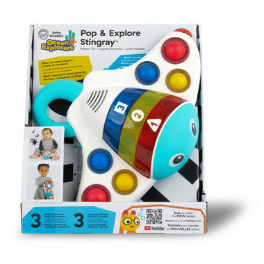 Baby Einstein Pop & Explore Stingray™ Popper Toy — Bright Bean Toys