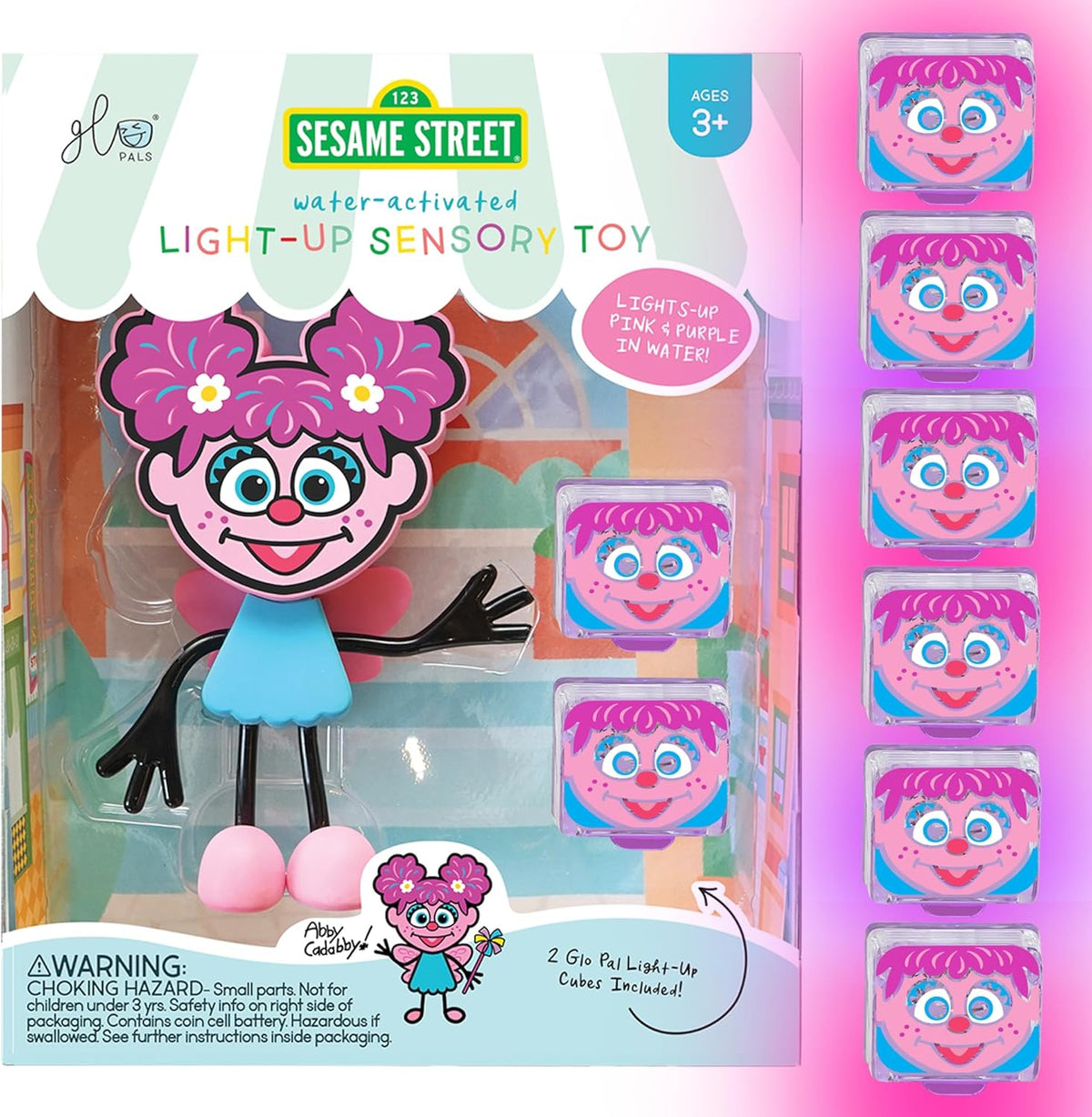 Glo Pals Licensed Light Up Cubes 4pk - Abby Cadabby — Bright Bean Toys