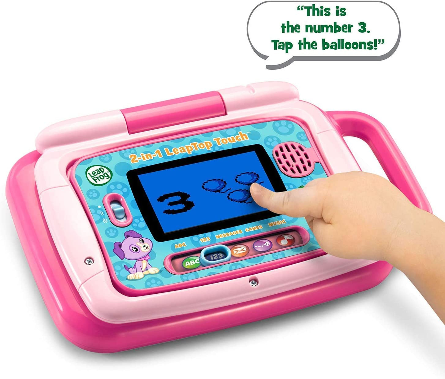 LeapFrog 2-in-1 LeapTop Touch (Pink) — Bright Bean Toys