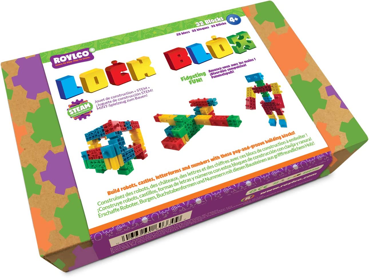 Lock Blocks (32 Pieces) – Bright Bean Toys