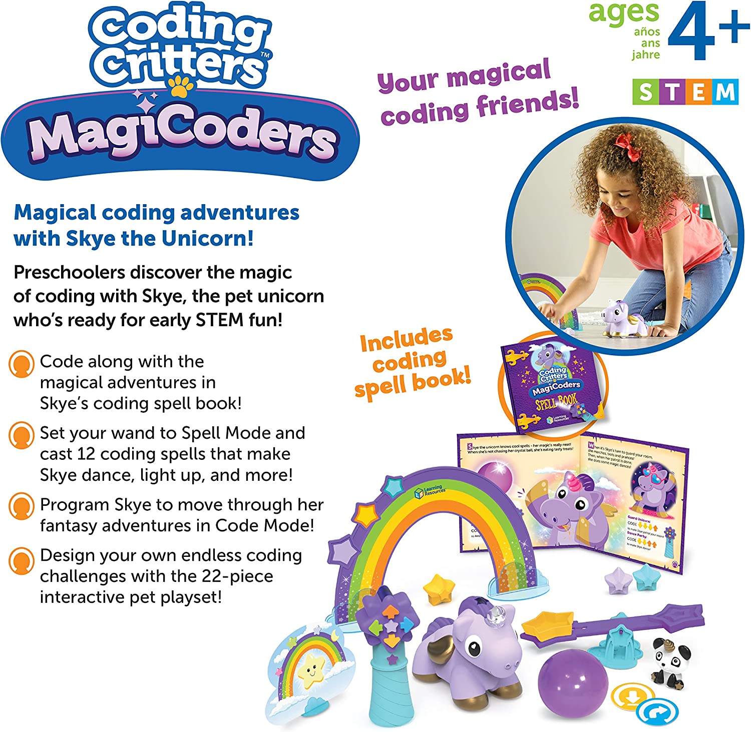 Learning Resources Coding Critters® MagiCoders: Skye the Unicorn — Bright Bean Toys